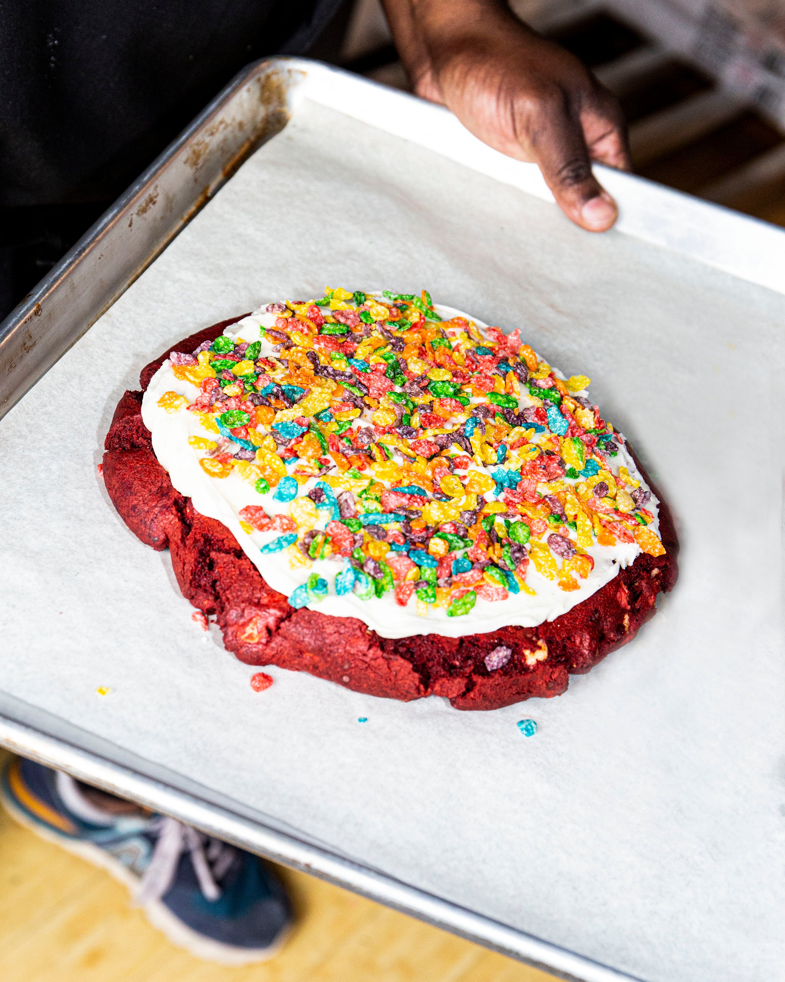 RED VELVET COOKIE CAKE | HiFi Cookies | Made with Sugar & Soul in ...